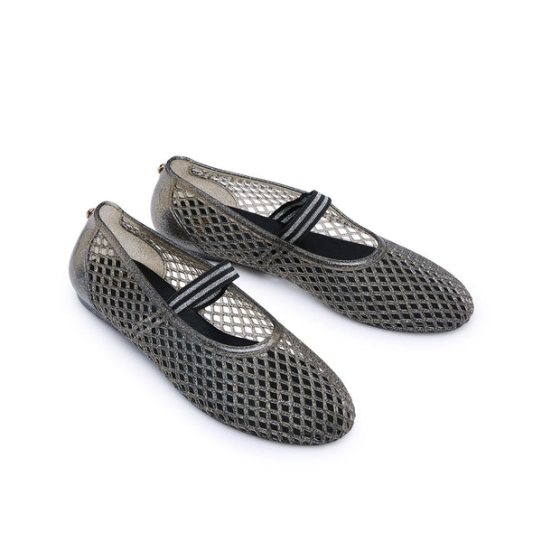 Pascal Inci Ballerinas Glitter Black